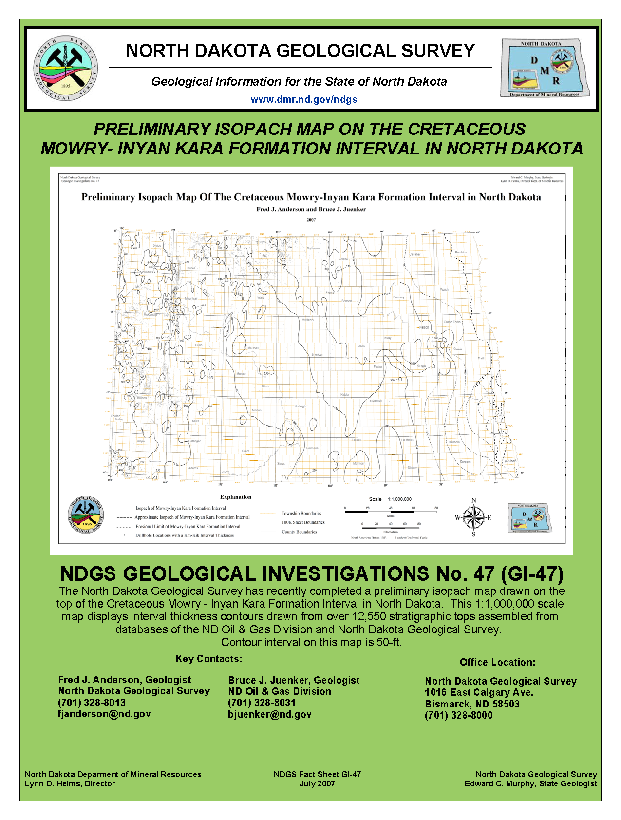 Department of Mineral Resources Geological Survey